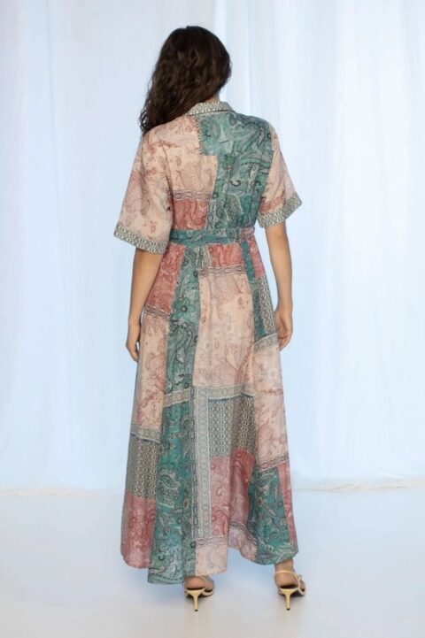 KACHEL Vanessa Maxi Dress - Paisley Mosaic - Wild Arrow Boutique Mackay